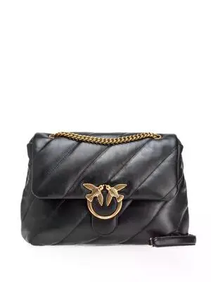 Pinko Love Puff Quilted Leather Shoulder Bag