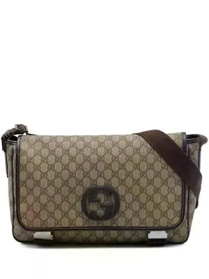 Gucci 2016-2026 Gg Supreme Interlocking G Crossbody Bag - Neutrals