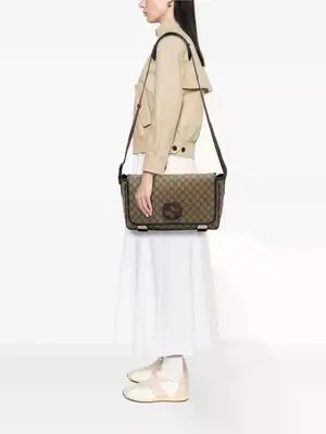 Gucci 2016-2026 Gg Supreme Interlocking G Crossbody Bag