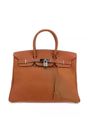 Hermès 2005 35 Birkin Togo Leather Tote Bag - Brown