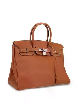 Hermès 2005 35 Birkin Togo Leather Tote Bag - Brown