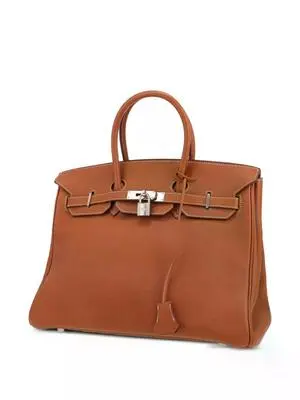 Hermès 2005 35 Birkin Togo Leather Tote Bag - Brown