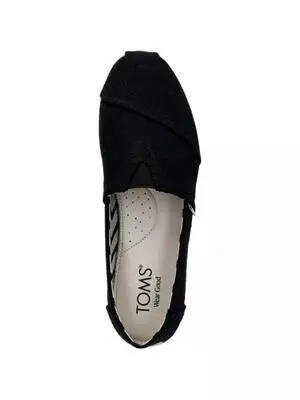 Toms Alpargata Canvas Slip-on Espadrilles - Black
