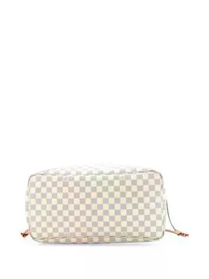 LOUIS VUITTON Neverfull Nm Damier Gm Tote Bag - White