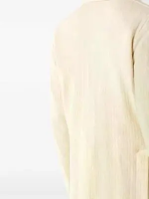 LARDINI Ribbed-knit Single-breasted Blazer
