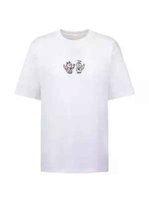 CHRISTINA CRAWFORD Angel And Devil Embroidered Logo-patch T-shirt