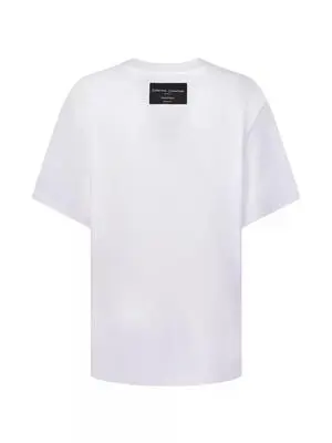 CHRISTINA CRAWFORD Angel And Devil Embroidered Logo-patch T-shirt