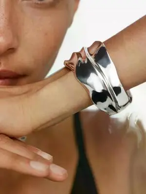 Monica Vinader Organic-surface Cuff Bracelet