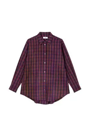 STUDIO TOMBOY Checkered Cotton Shirt - Red