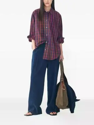 STUDIO TOMBOY Checkered Cotton Shirt