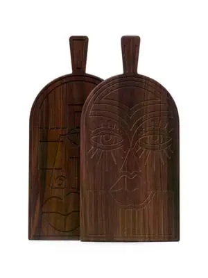 WOODSEA Mask Wood Serving Board - Brown