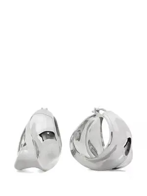 Monica Vinader Medium Nomade Bold Hoop Earrings - Silver