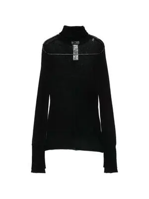 Elisabetta Franchi Wool Turtleneck Top