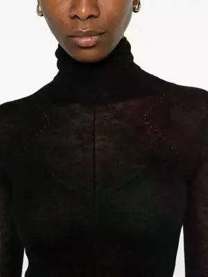 Elisabetta Franchi Wool Turtleneck Top