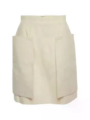 Fendi Canvas Flared Mini Skirt