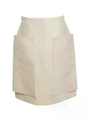 Fendi Canvas Flared Mini Skirt