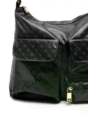 GHERARDINI Logo Monogram Shoulder Bag - Black