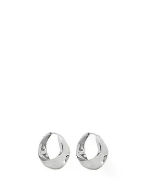 Monica Vinader Nomade Hoop Earrings - Silver