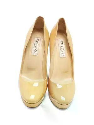 JIMMY CHOO Cosmic Patent Leather Platform Pumps