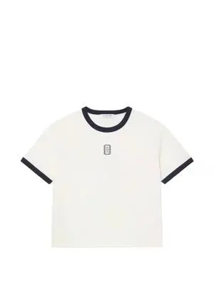 Lacoste Embroidered Badge Jersey T-shirt - White