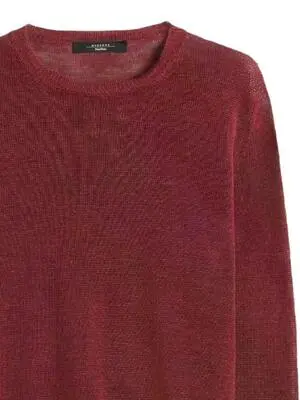 Max Mara Linen Crew-neck Sweater - Red