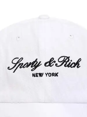 Sporty & Rich Logo-embroidered Baseball Cap