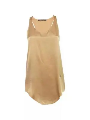 Roberto Cavalli Logo-embellished Tank Top - Neutrals