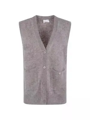 P.a.r.o.s.h Button-up Patch-pocket Cardigan - Brown