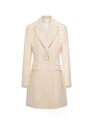 FRACOMINA Ring-detail Notched-lapel Coat