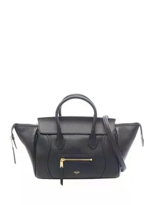 Celine 2010-2026 Small Calfskin Little Luggage Top Handle Bag Satchel - Black