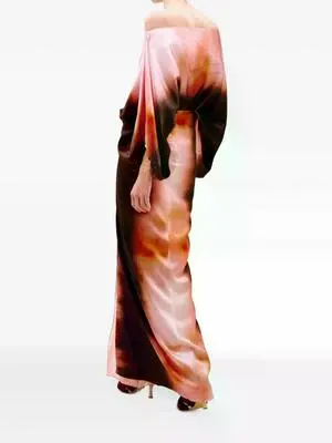 Silvia Tcherassi Keiry Gathered Maxi Skirt
