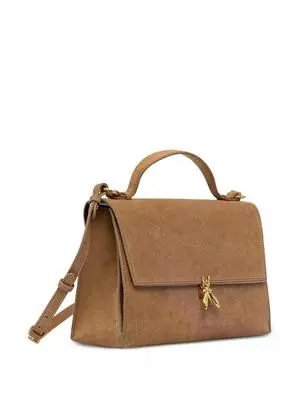 Patrizia Pepe Suede Shoulder Bag - Brown