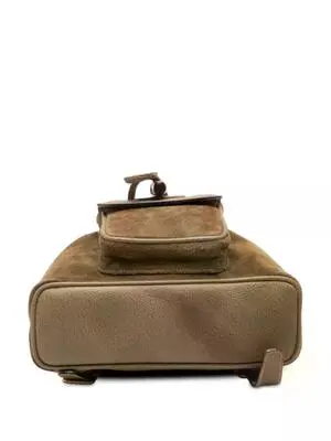 Gucci Suede Bamboo Backpack