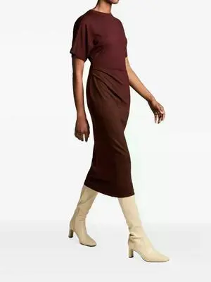Vince Ruched Midi Dress