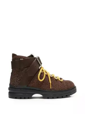 LILI CURIA Kitt Suede Lace Up Ankle Boots