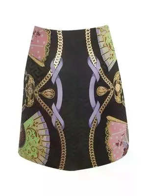 Versace Buttoned Mini Skirt