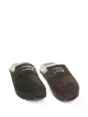 Armani Exchange Logo-plaque Flat Mules