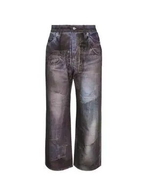 Andersson Bell Illusion Patchwork Trompe L'oeil Jeans - Blue