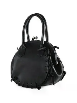 Y’s Leather Lace-up Tote Bag