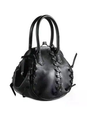 Y’s Leather Lace-up Tote Bag