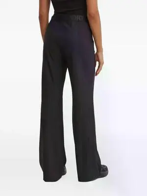 SPORTALM Logo-jacquard Waistband Flared Trousers