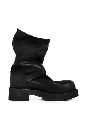 FILTH Buckled Leather Boots