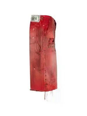 SATOSHI NAKAMOTO Danny's Carpenter Distressed Shorts