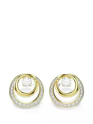 SWAROVSKI Hyperbola Crystal-embellished Circular Earrings - Gold