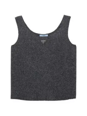 Prada Shetland Wool Top - Grey