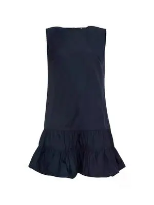 Ulla Johnson Ruffled Sleeveless Mini Dress - Blue