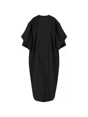 ENFOLD Midi Box Pleated-sleeve Dress