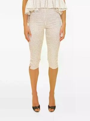 Azeeza Polka-dot Cropped Trousers