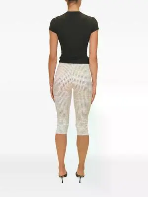 Azeeza Polka-dot Cropped Trousers