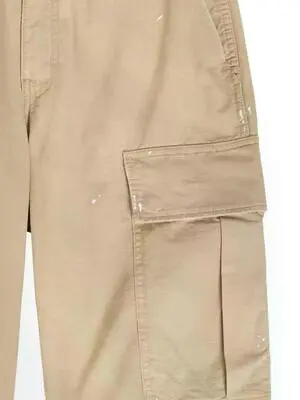 CHERRY LA Paint-splatter Cargo Shorts - Neutrals